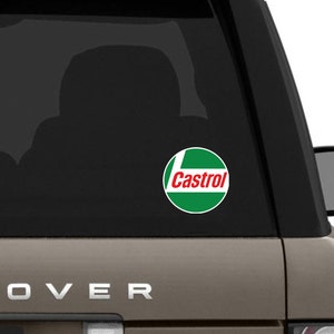 Castrol Oil Gas CIRCLE Vintage Logo Sticker / Vinyl Decal 10 Sizes Free ...