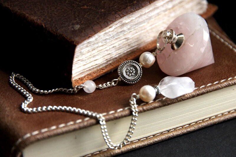Rose Quartz Pendulum. Pink Pendulum. Dowsing Pendulum. - Etsy