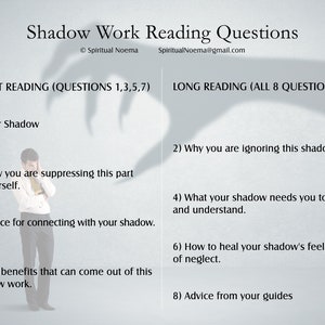 Shadow Work Tarot Reading. General Shadow Work Oracle Reading. Psychic ...