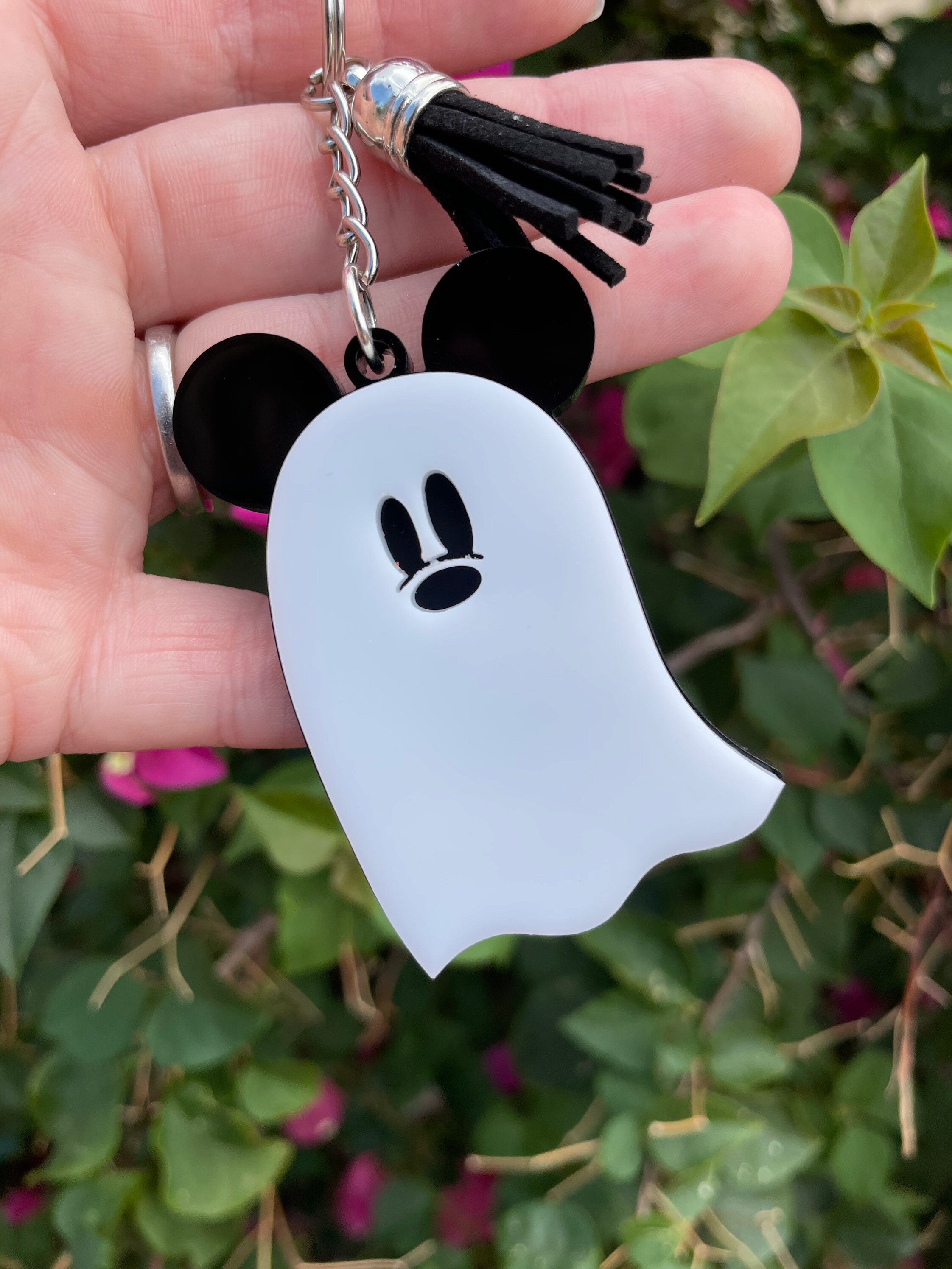 Ghost Mickey, Rhinestone Ghost Mickey, Halloween Mickey, Ghost Mickey ...