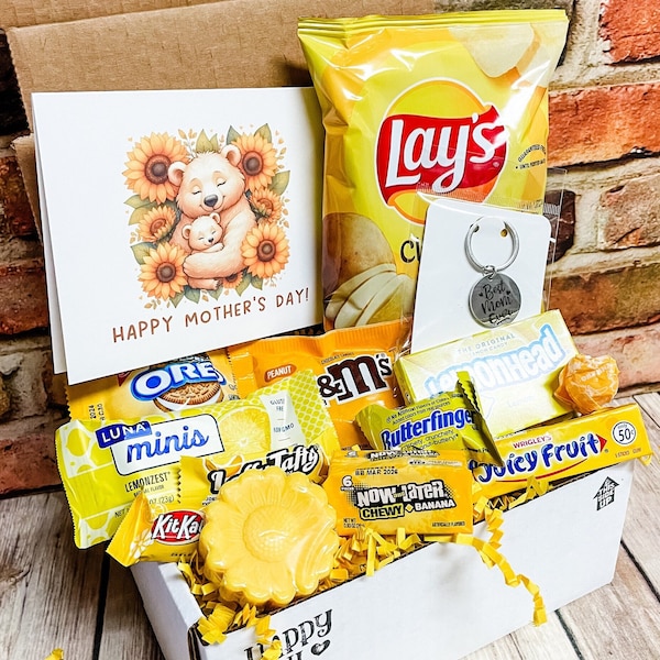 Yellow Snack Box - Etsy