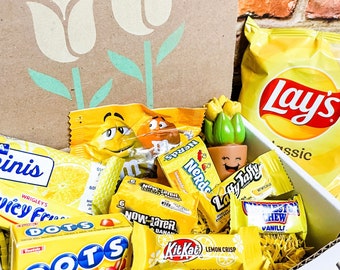 Yellow Snack Box - Etsy