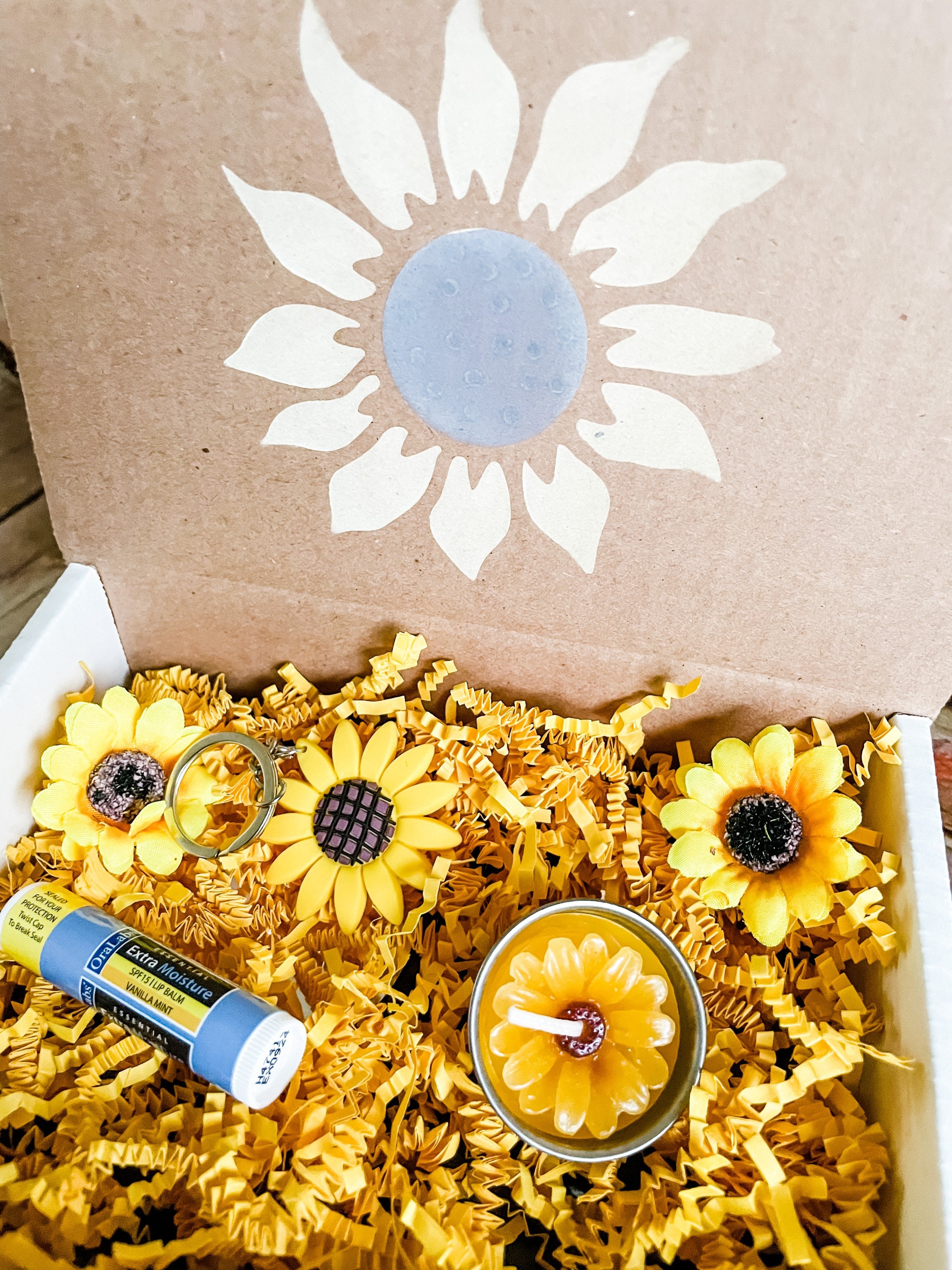 HELLO BEAUTIFUL Sunflower Snack Box Sunshine Gift Yellow - Etsy