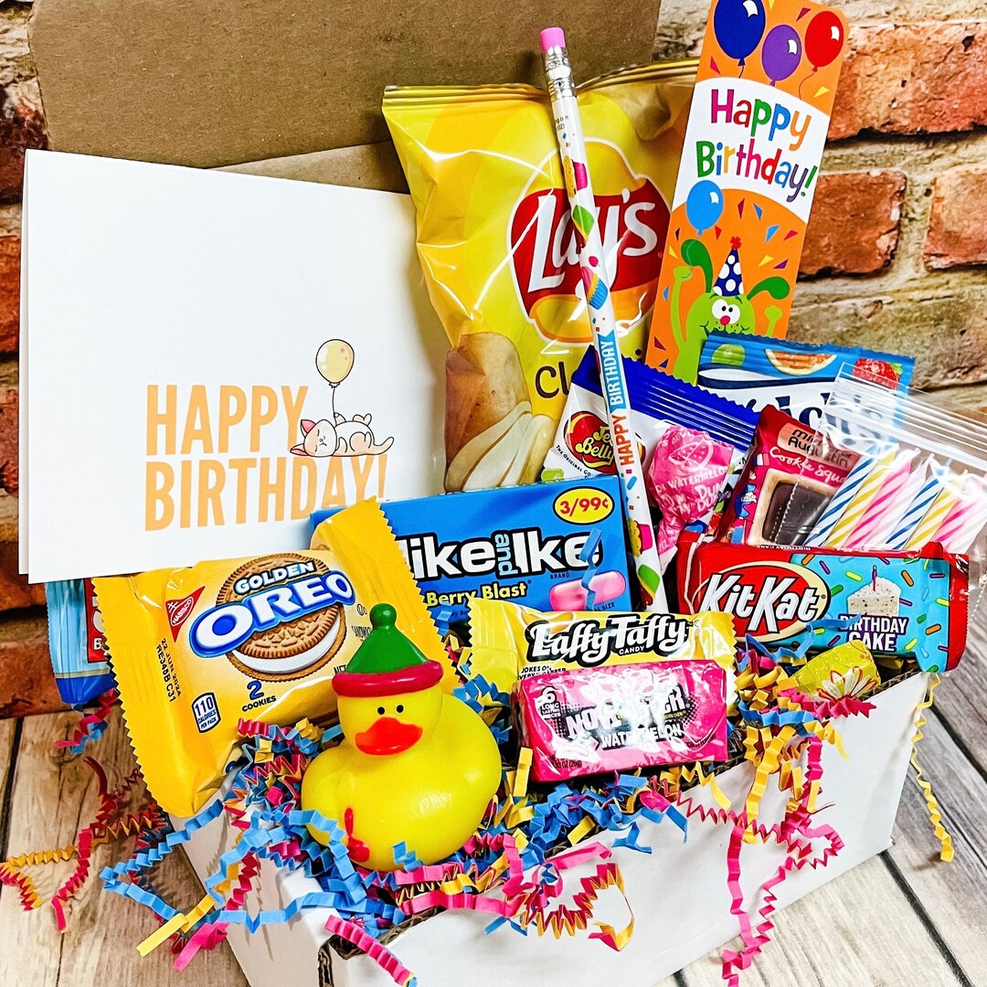 Happy BIRTHDAY Snack Box, Birthday Care Package, Employee Birthday Gift ...