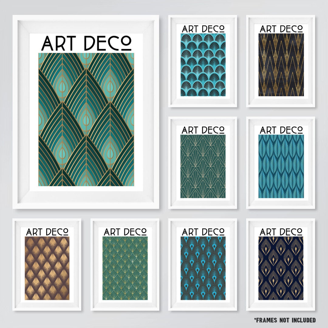 Art Deco Prints, Geometric Patterns, Art Deco Wall Art, Art Deco Home ...