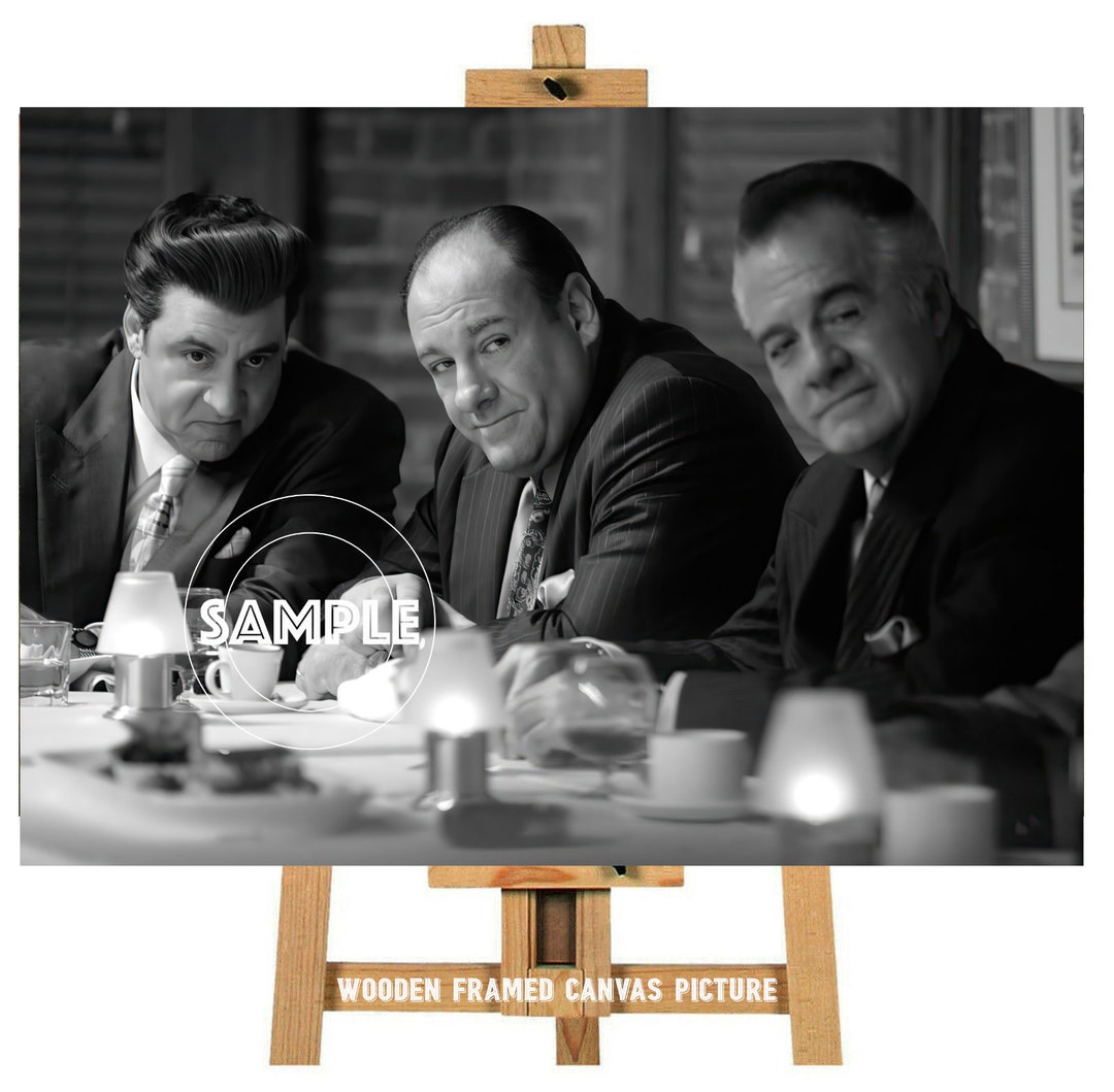 THE SOPRANOS Framed Canvas Picture TV Wall Art Gifts 2 - Etsy