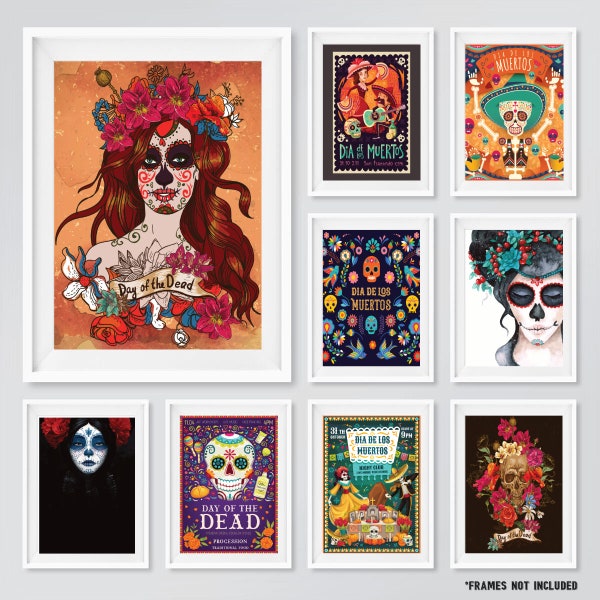 Rainbow Sugar Skull - Etsy