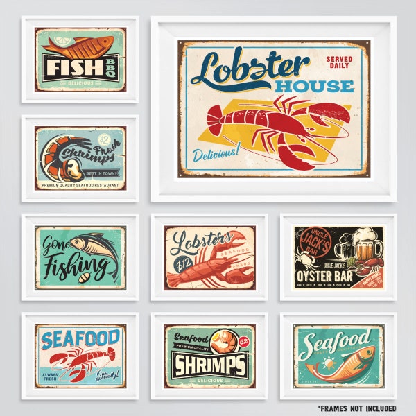 Seafood Posters - Etsy