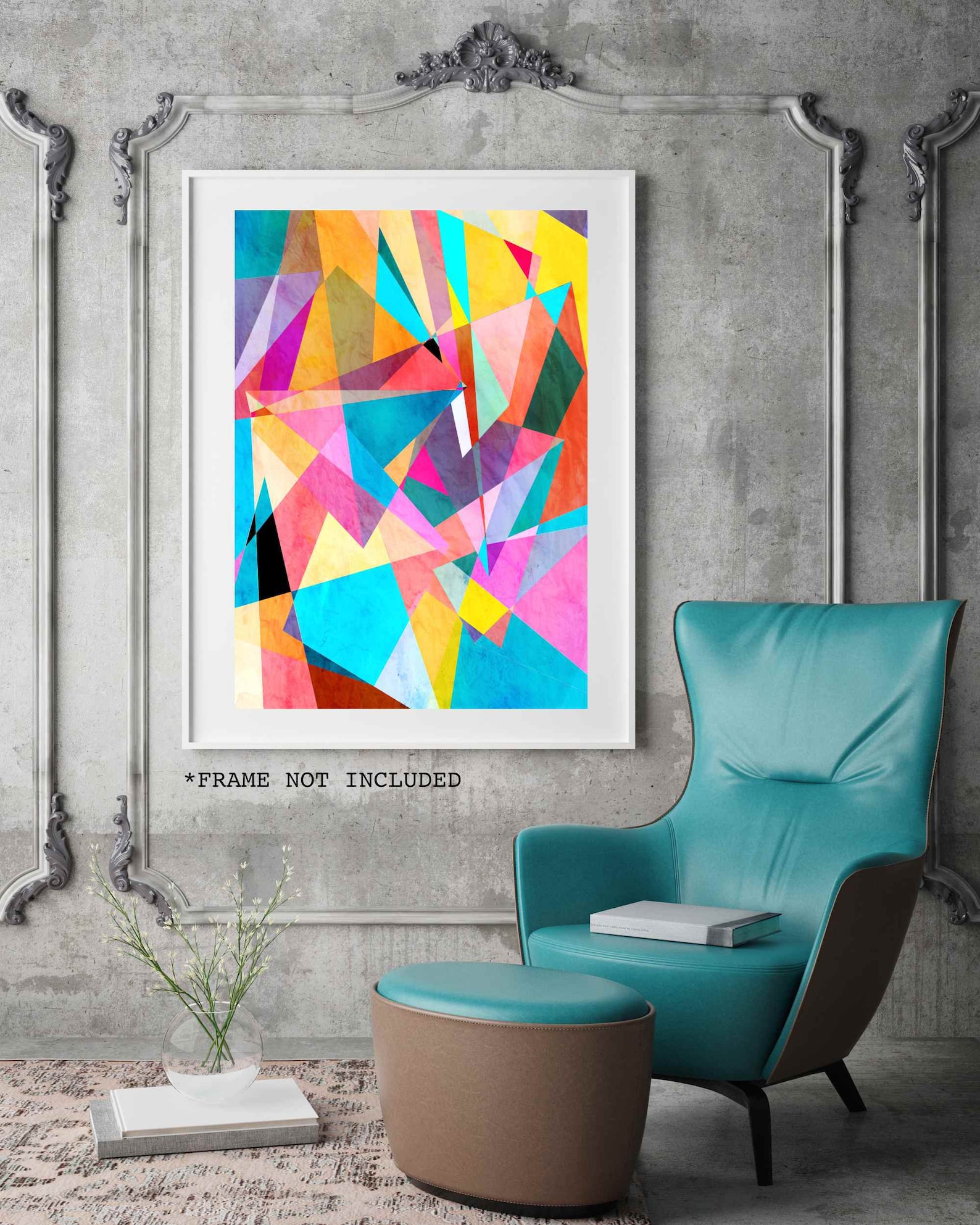 Geometric Artwork Modern Art Contemporary Art Poster Prints A4 - Etsy UK