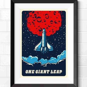 Retro Sci-fi Pop Art Space Poster Prints A4 A3 A2 Futuristic Alien ...