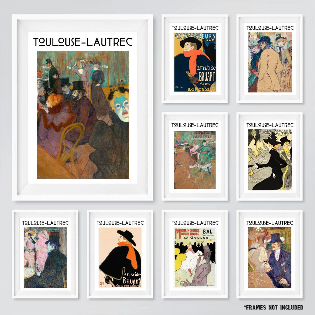 Toulouse-lautrec Famous Paintings Art Poster Prints, Art Nouveau Prints ...