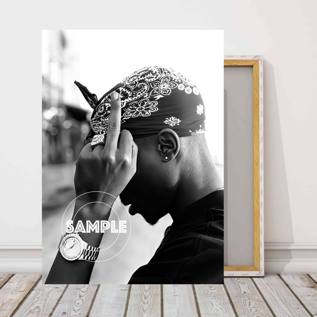 TUPAC Framed Canvas Picture Rap Music Hip Hop Music Canvas - Etsy