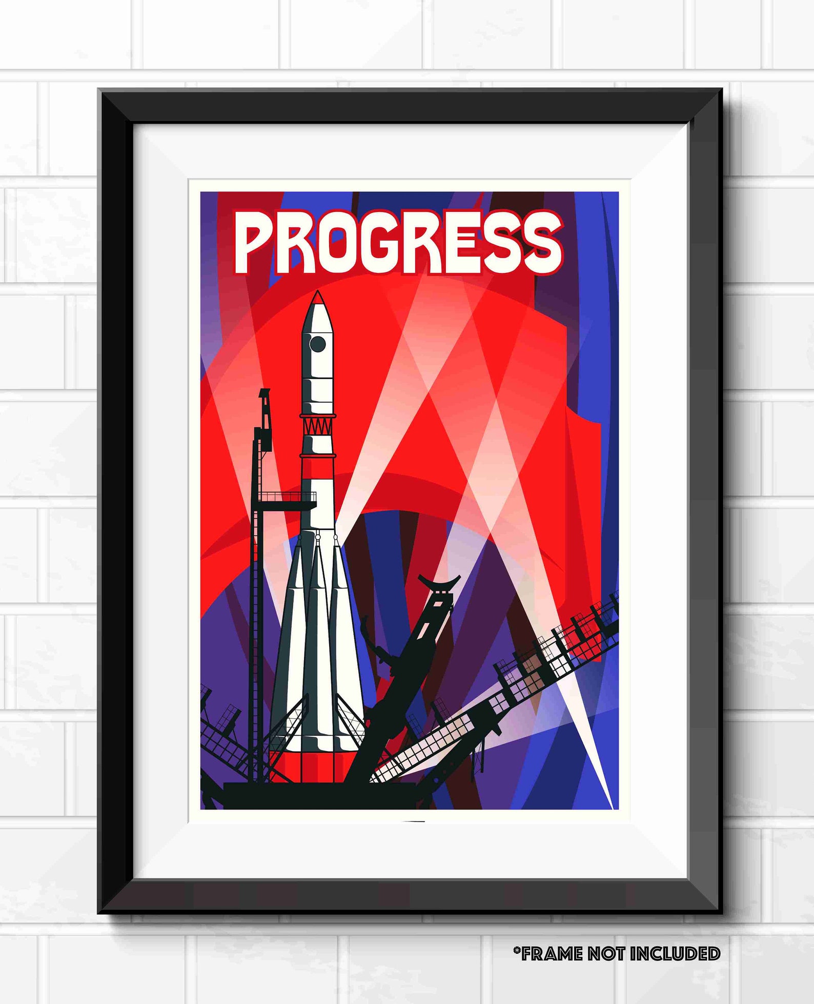 Retro Sci-fi Pop Art Space Poster Prints A4 A3 A2 Futuristic | Etsy