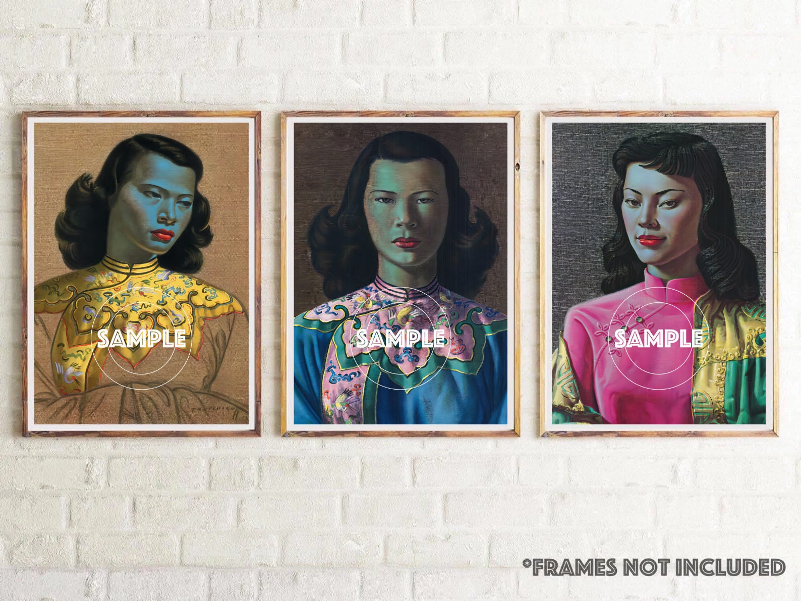 VLADIMIR TRETCHIKOFF Art Prints Famous Kitsch Paintings Set of 3 ...