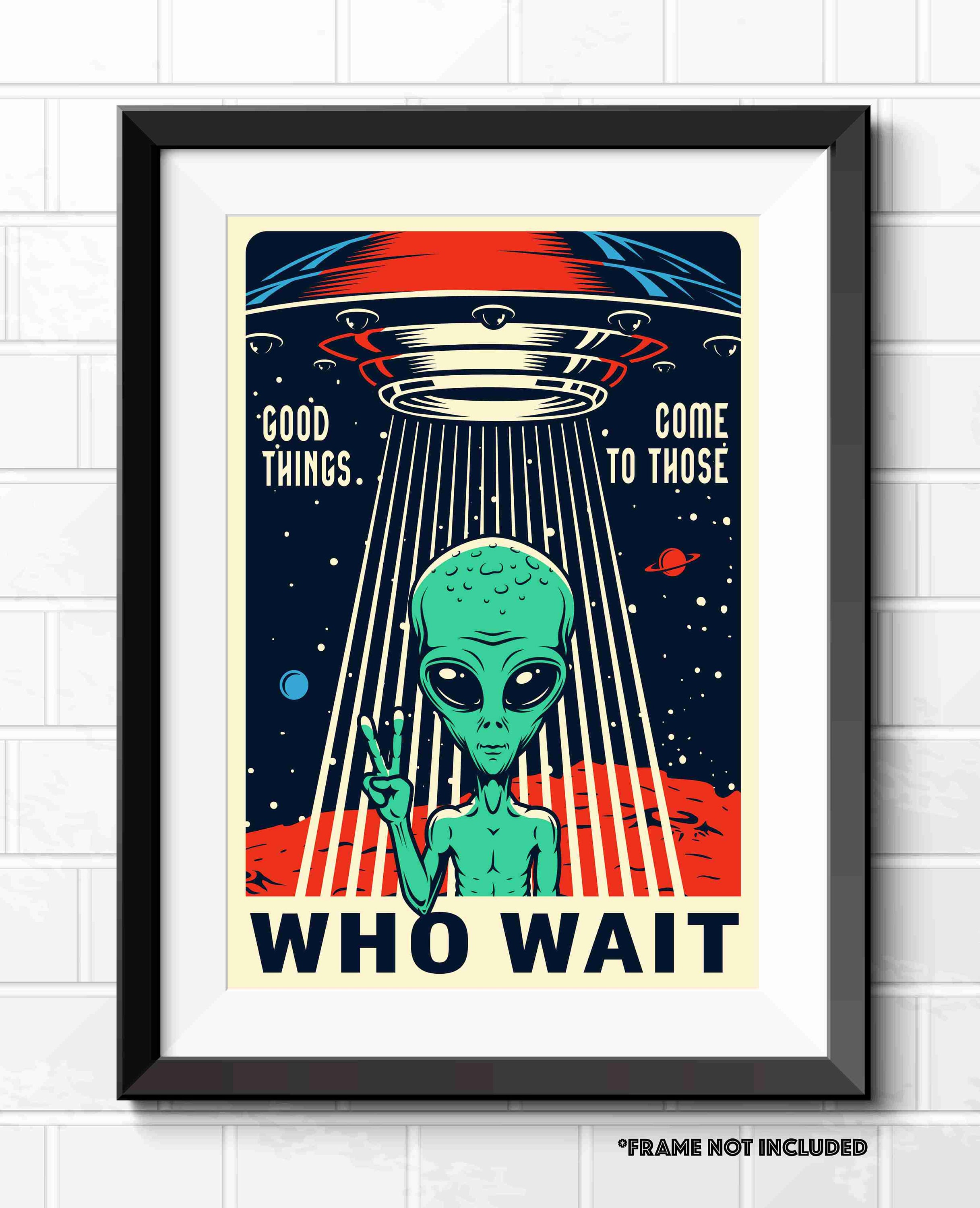 Retro Sci-Fi Pop Art Space Poster Prints A4 A3 A2 Futuristic | Etsy