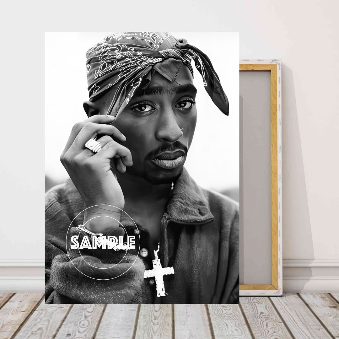 TUPAC Framed Canvas Picture Rap Music Hip Hop Music Canvas - Etsy