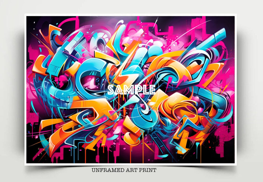 Graffiti Street Art Poster Prints Home Decor Graffiti Wall Art 7 - Etsy