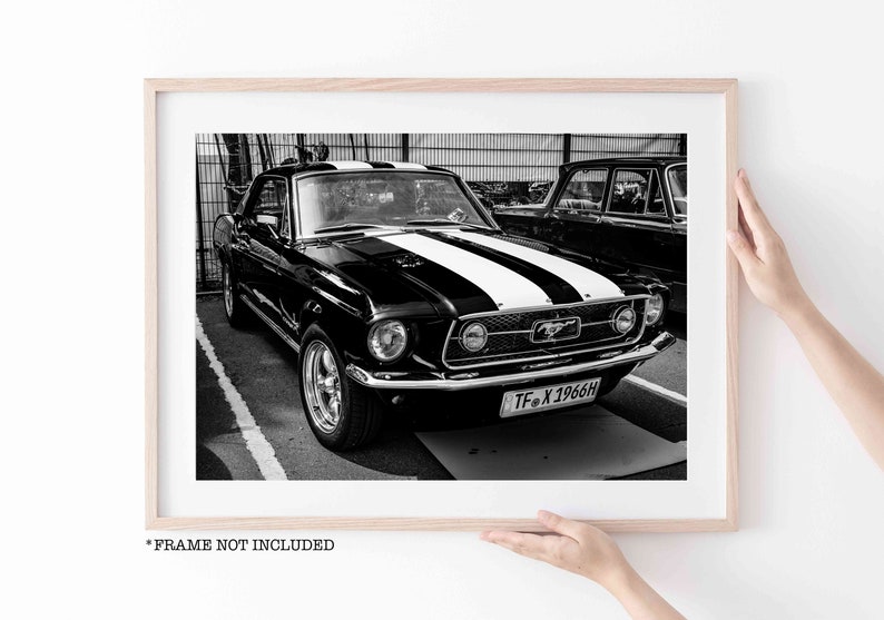 9 Classic Mustang Muscle Car Art Poster Prints A4 A3 A2 A1 | Etsy