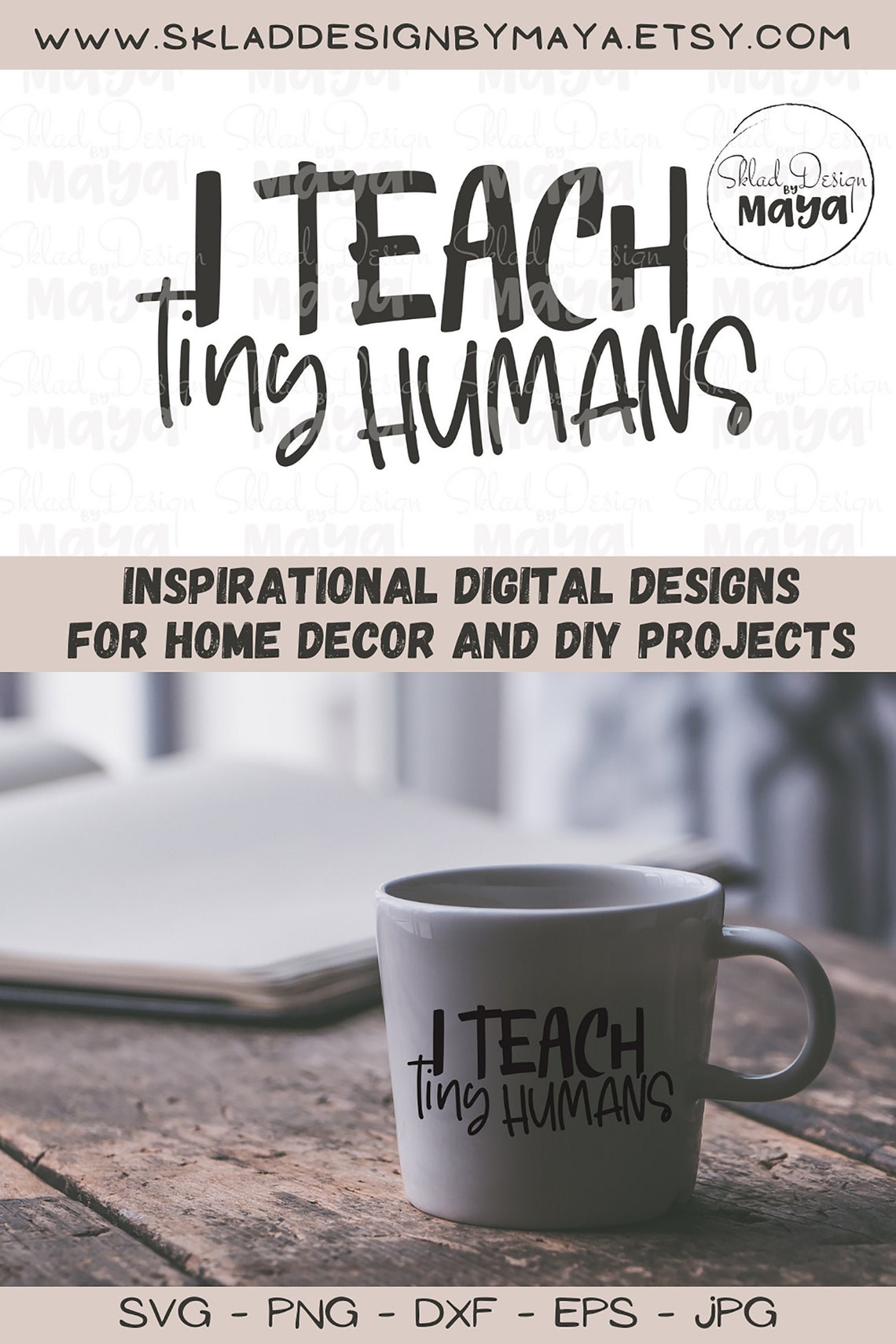 I Teach Tiny Humans SVG Unschooling Homeschool Digital - Etsy