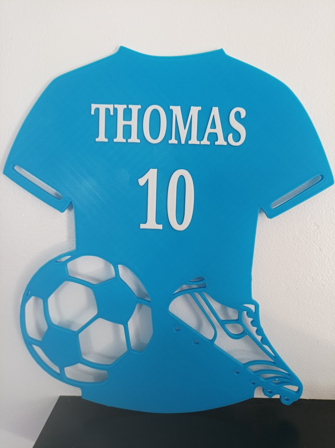 Décoration murale sur le thème du foot / maillot de foot personnalisé ...