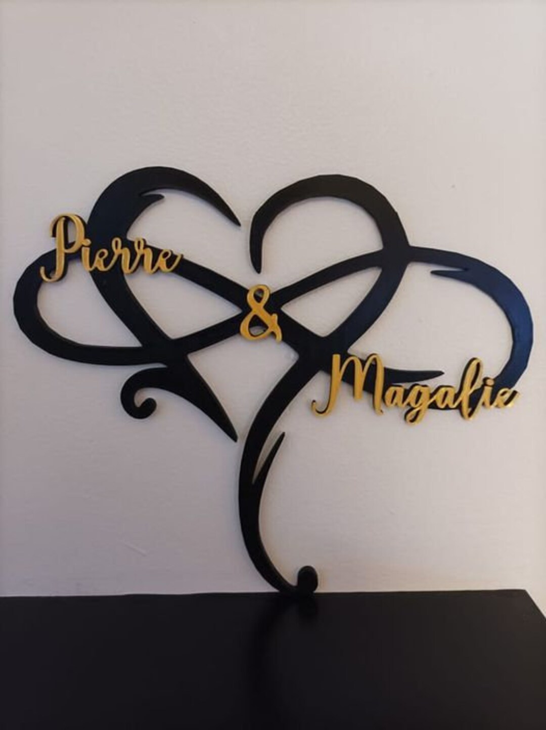 Signe coeur avec infini personnalisé - Etsy France