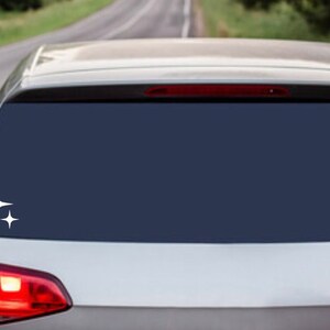 Sparkle Vinyl Mirror Sticker | Car Mirror Decal | Bumper Sticker | Rear ...