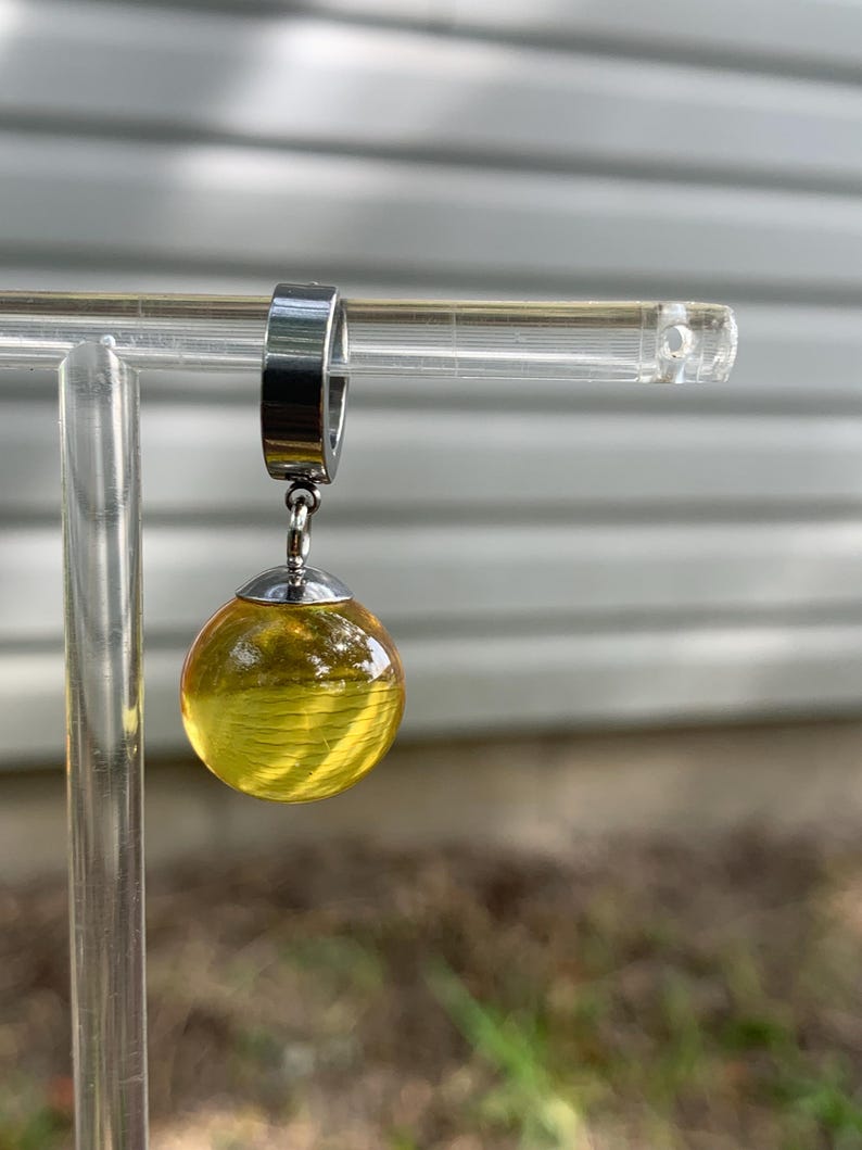 YELLOW Potara Earrings- Silver, Cosplay Accessories - Etsy