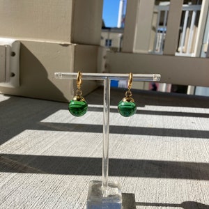 Green Potara Earrings- Gold - Etsy