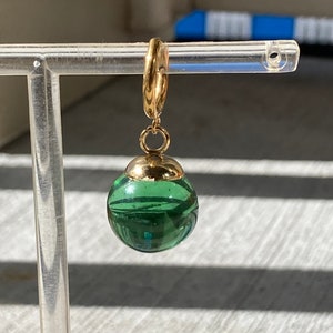 Green Potara Earrings- Gold - Etsy