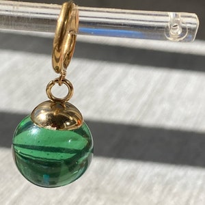 Green Potara Earrings- Gold - Etsy