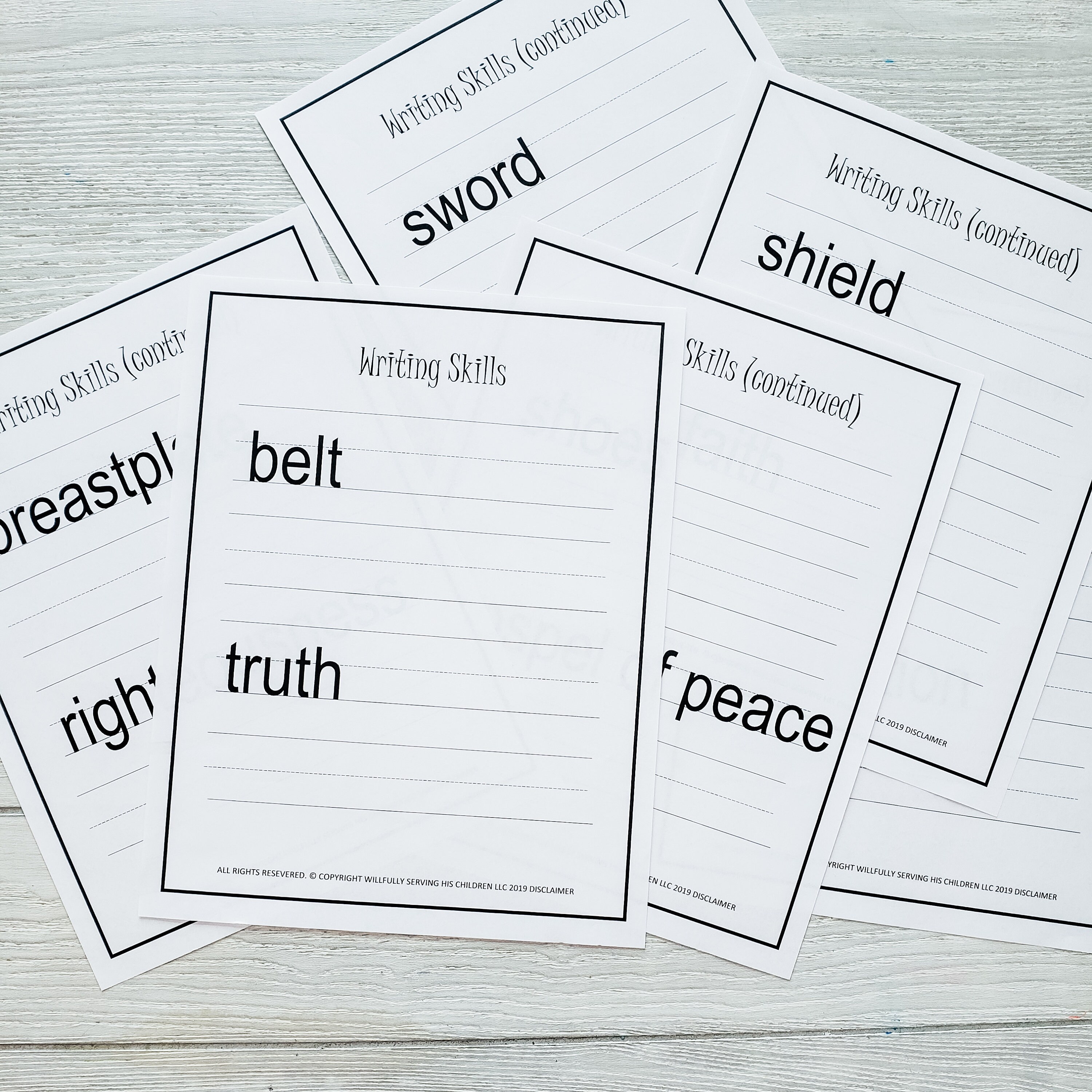 KJV Armor of God Bundle the Full Armour of God Scripture - Etsy