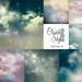 Cloud Digital Paper, Clouds Backgrounds, Night Sky Texture, Dramatic ...