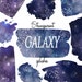 Galaxy Splash Clipart, Space Brush Strokes, Space Splashes, Galaxy ...