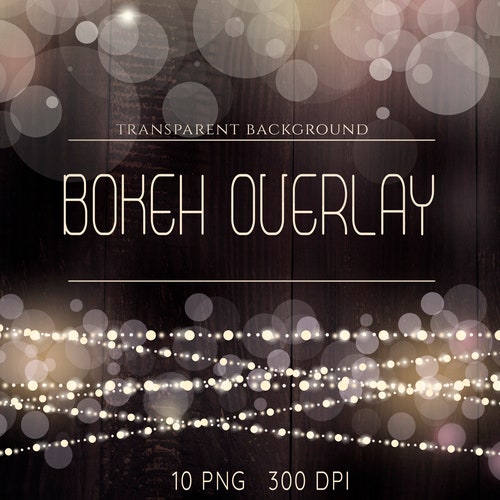 Bokeh Overlays Bokeh Confetti Borders Christmas Light - Etsy