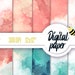 Watercolor Digital Paper, Paint Splatter, Watercolor Background ...