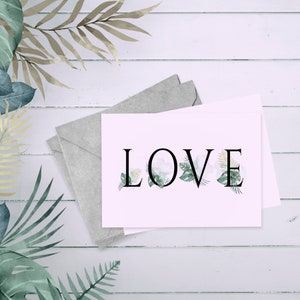 Watercolor Floral Letters With Palm Leaves Clipart, Tropical Alphabet ...