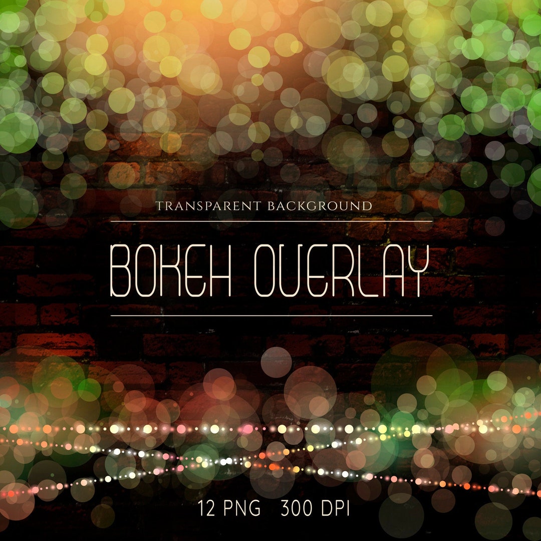 Christmas Bokeh, String Lights Clipart, Bokeh Confetti Borders, Bokeh ...