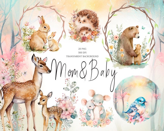 Baby Forest Animals Clipart