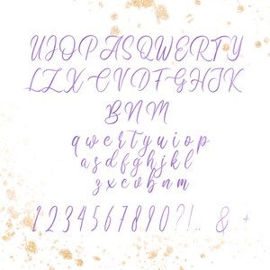 Purple Watercolor Alphabet, Watercolor Letters Clipart, Violet Alphabet ...