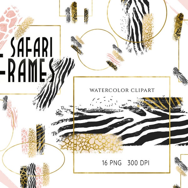 Safari Watercolor - Etsy