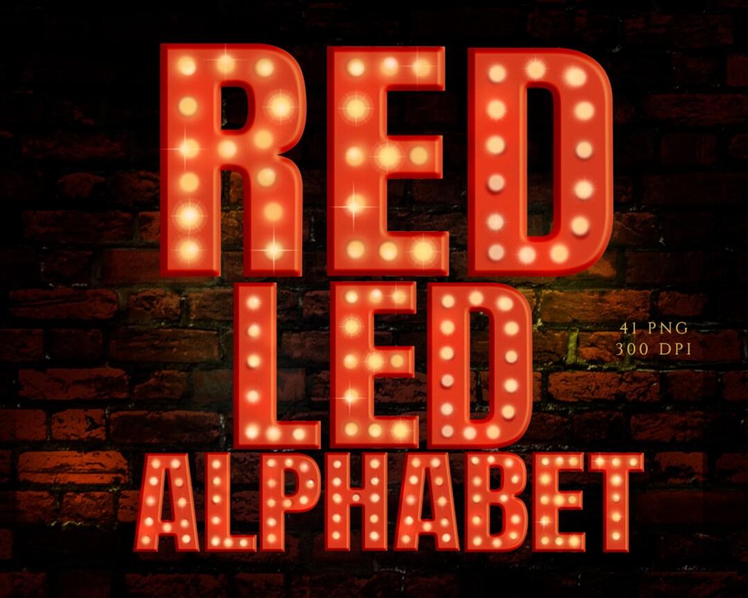 Marquee Letters Clipart, Marquee Lights Alphabet, Vintage Marquee ...