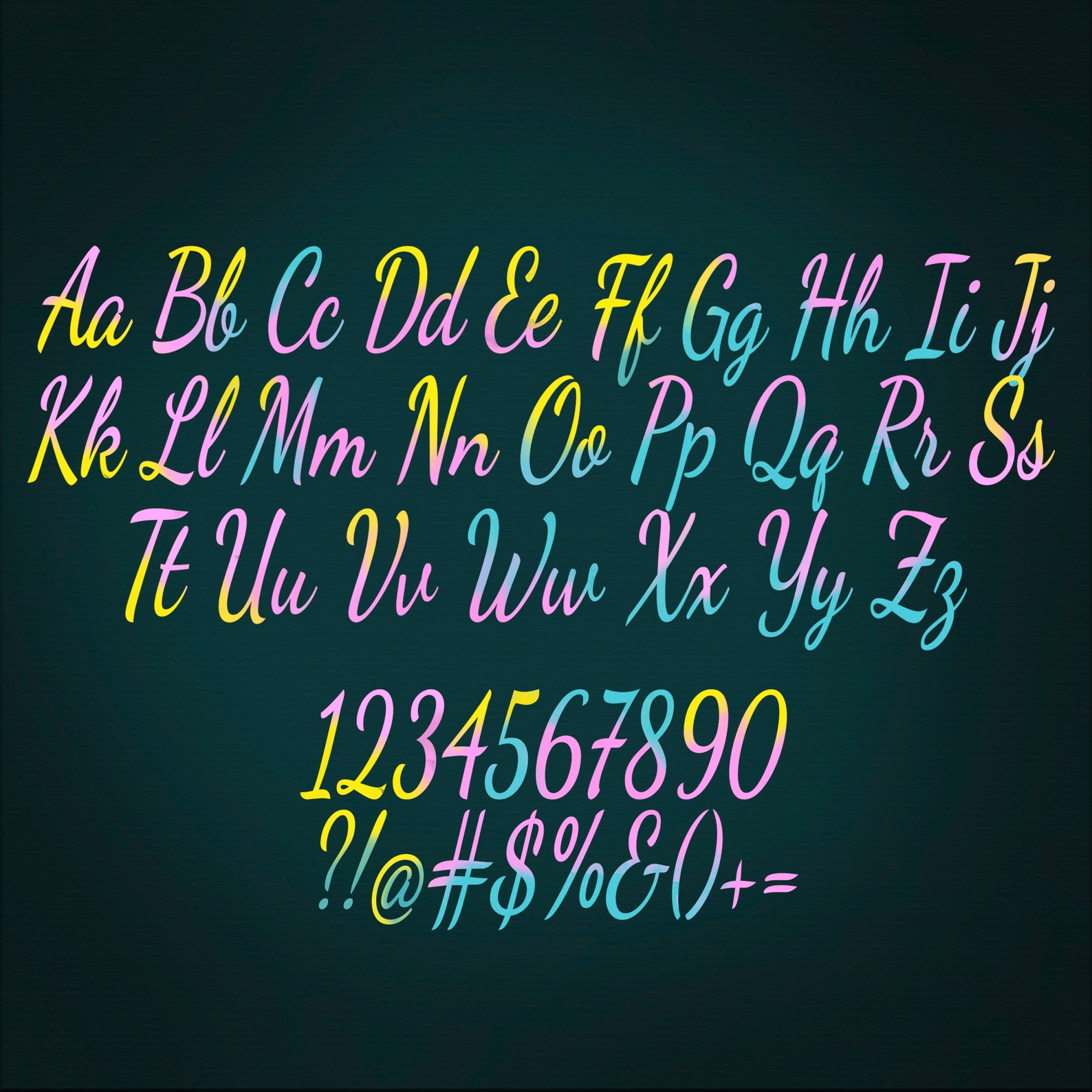 Rainbow Watercolor Letters Clipart Rainbow Alphabet Clip Art - Etsy