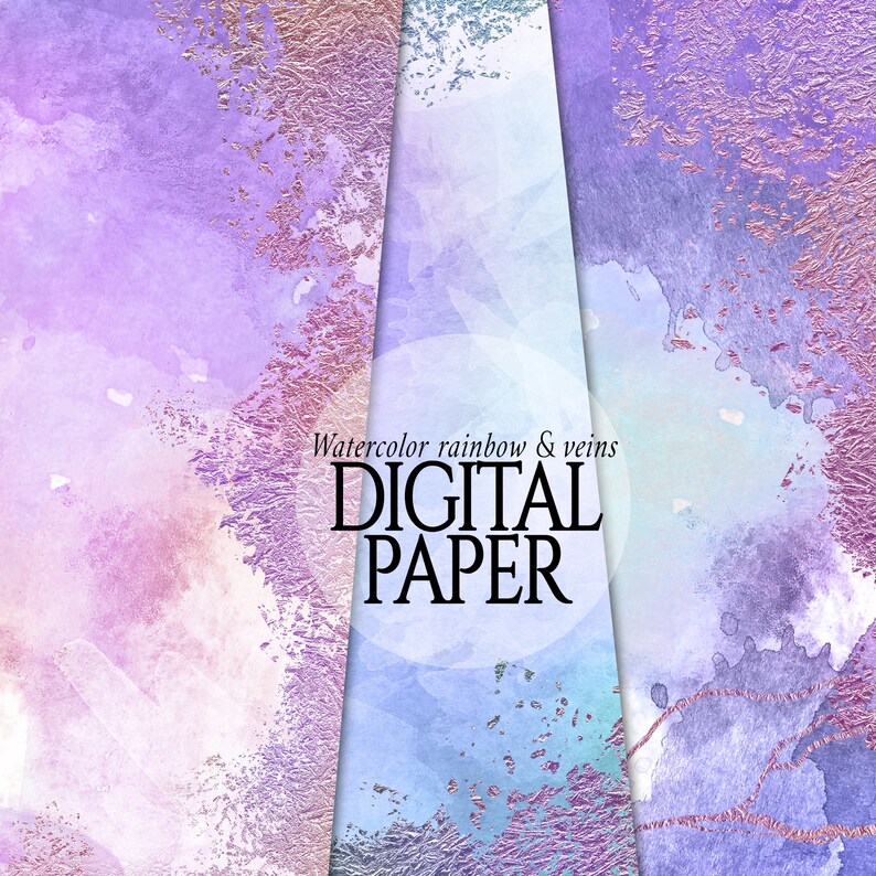 Purple Watercolor Digital Paper Watercolor Background - Etsy