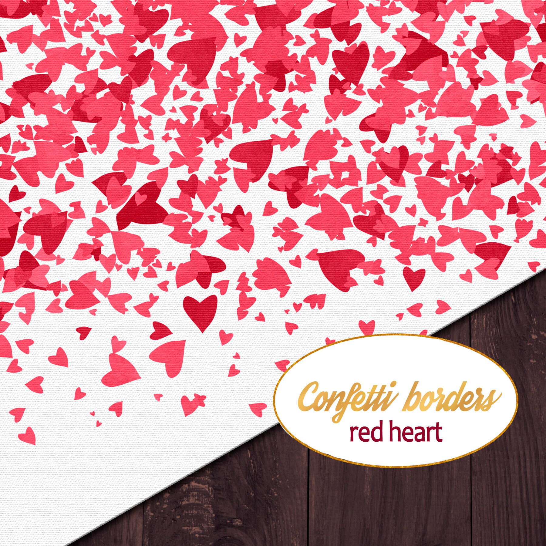 Red Hearts Clip Art Watercolor Hearts Clipart Hearts - Etsy