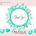 Emerald Clipart, Watercolor Diamonds, Floral Sapphire Clip Art, Jewels ...