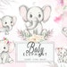 Watercolor Elephant, Baby Elephant Clipart, Watercolor Little Animals ...