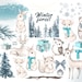 Woodland Winter Animals Clipart, Watercolor Christmas Animal, White ...