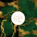 Emerald Green Watercolor Digital Paper, Gold Foil Papers, Gold Veins ...