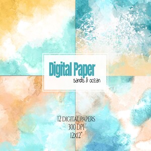 Pastel Watercolor Digital Paper, Watercolor Background, Watercolor ...