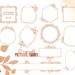 Rose Gold Crystal Frames Clipart, Rose Gold Polygonal Frames Clip Art ...